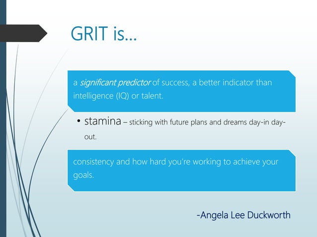 Grit and growth mindset | PPTX