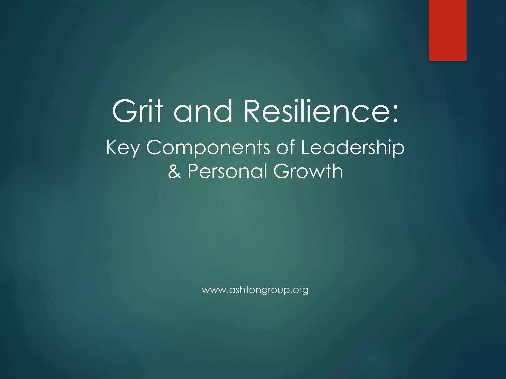Grit and Resilience | PDF