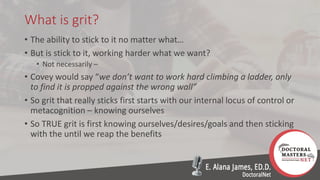 Grit and the 7 habits of those who are highly successful | PPT