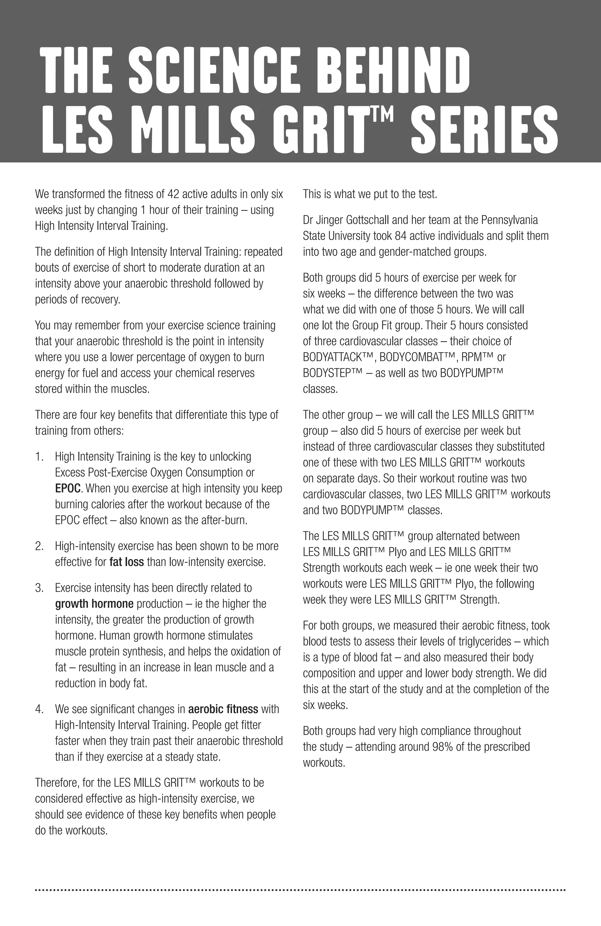 Grit cardio 02 choreography booklet | PDF