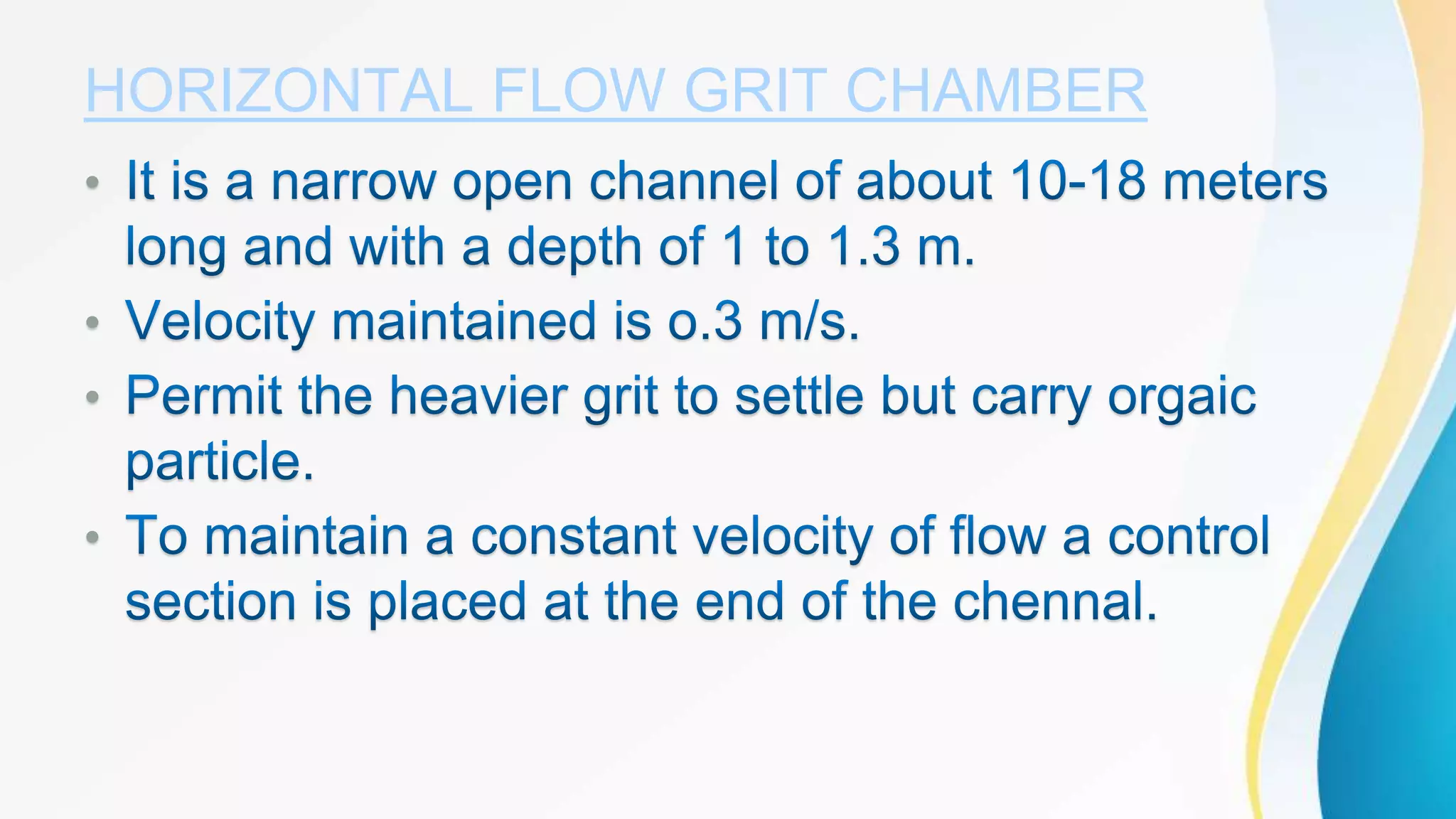 Grit chamber | PPTX