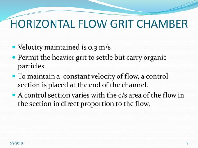 Grit chambers | PPTX | Geology | Science