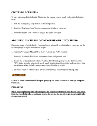 Grizzly feeder-users-manual | PDF