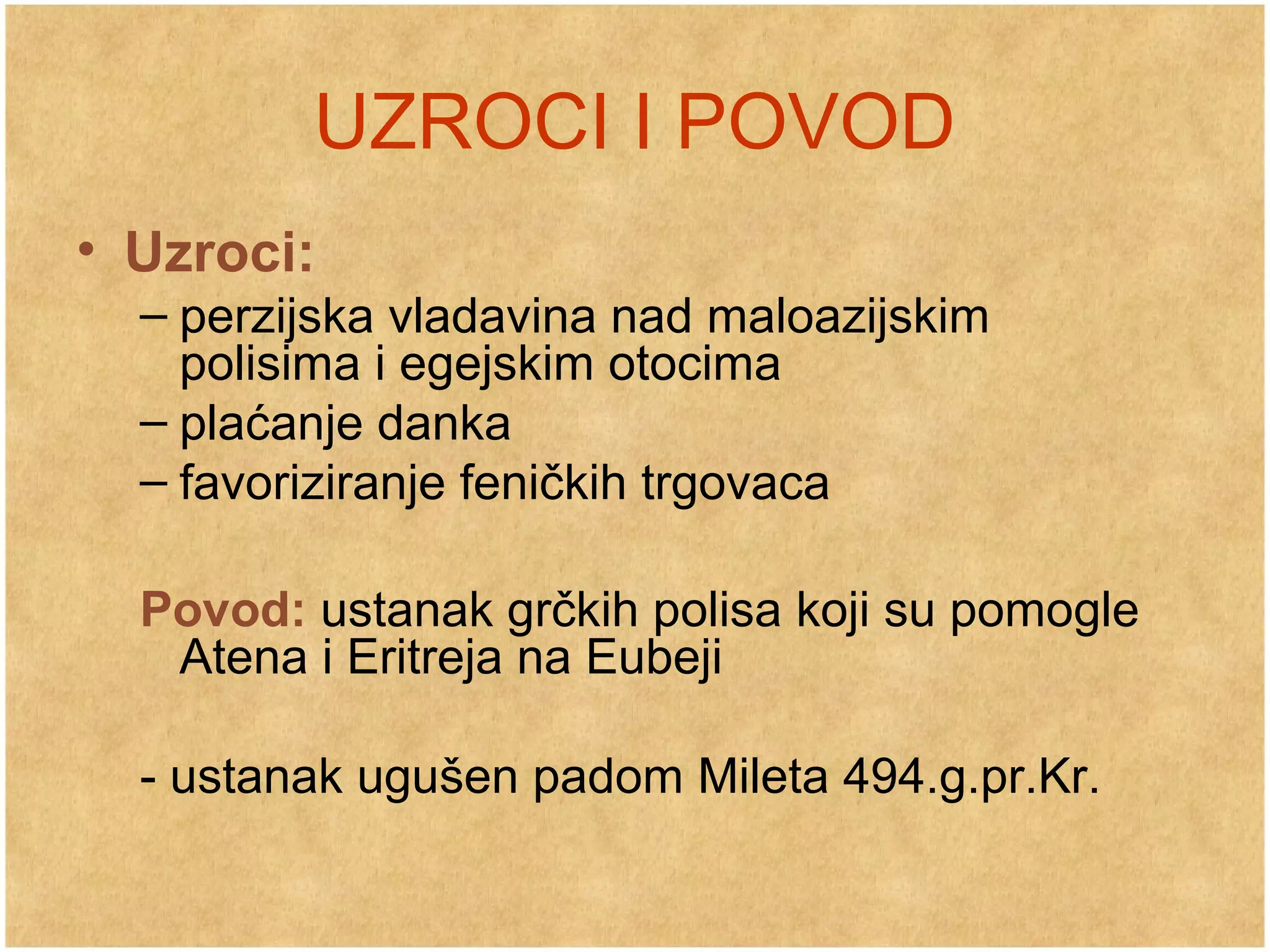 Grčko perzijski ratovi | PPT