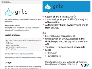 grlc: Bridging the Gap Between RESTful APIs and Linked Data | PPT