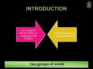 Genealogical Relationship of Language and Culture of South Halmahera ...