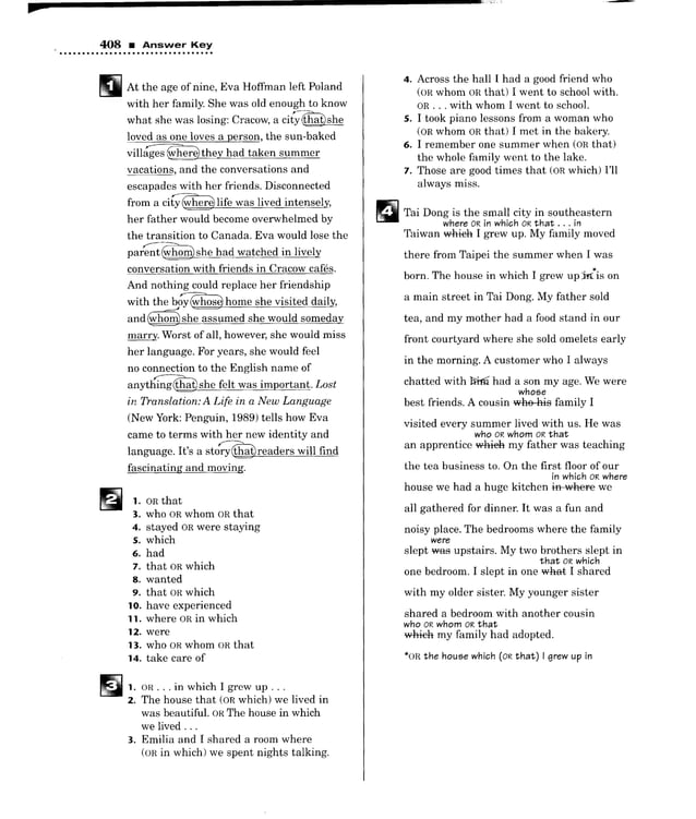 Grmmar week 3b answer key | PDF