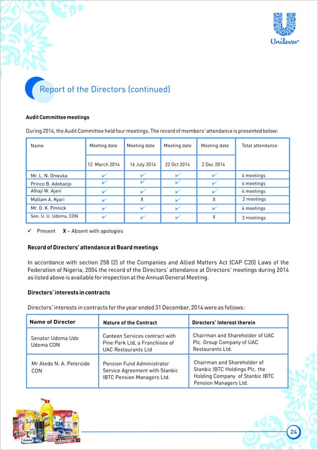 Unilever annual report 2014 | PDF | Business Accounting & Finance ...