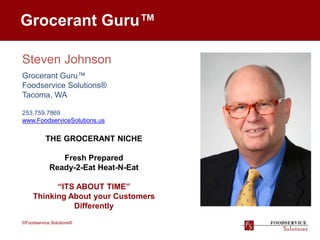 Grocerant Guru® Speaking at the Food Summit | PPTX
