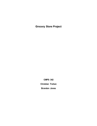 Grocery store-project | DOCX