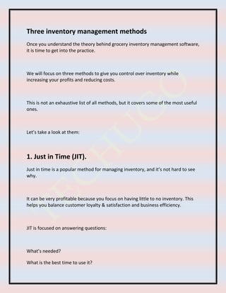 Grocery Inventory Management Software Development in 2023.pdf | Grocery Shopping | Shopping