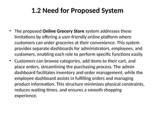Grocery Store Project Introduction created on Powerpoint | PPT