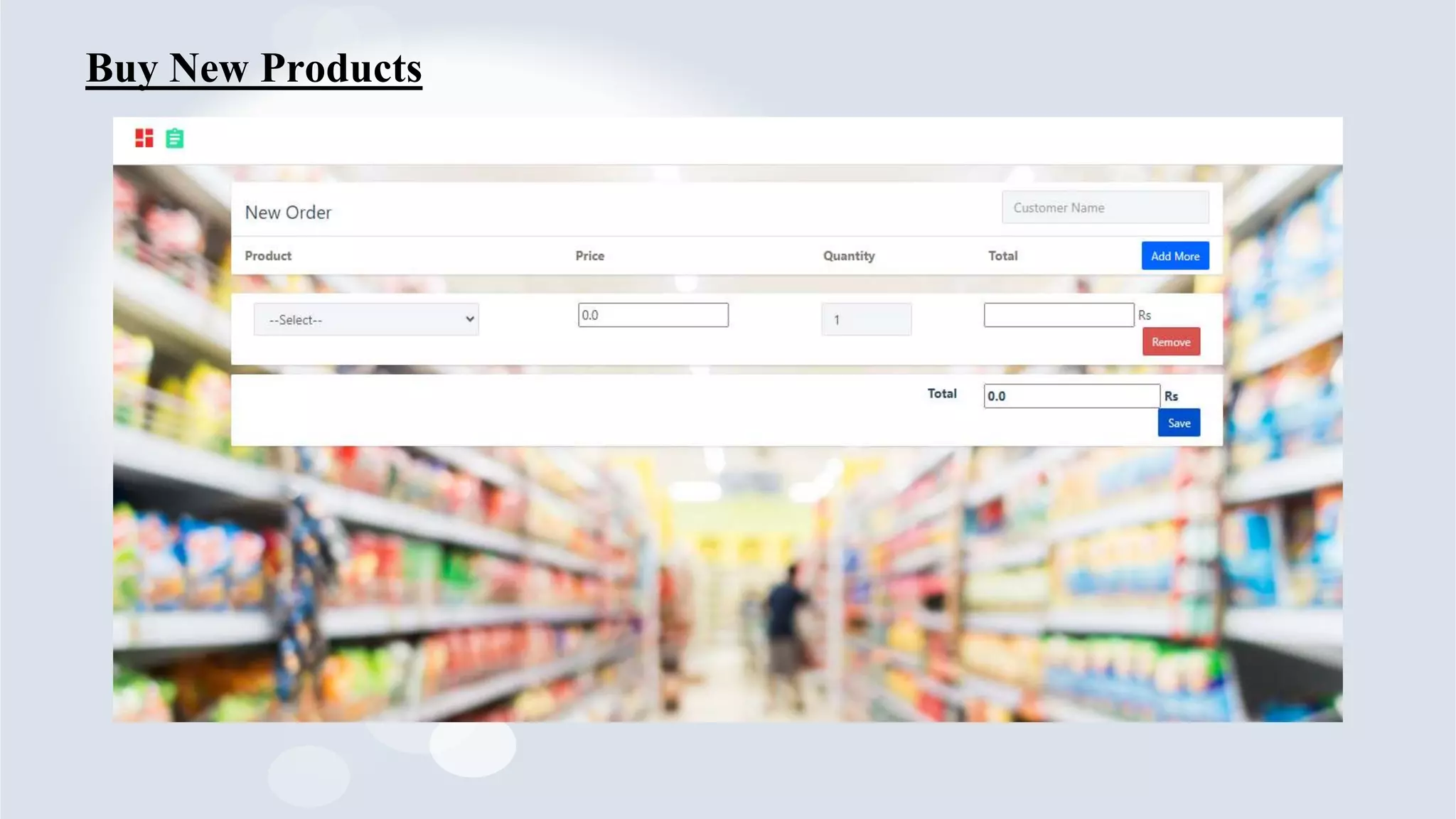 Grocery Store Application In Python Pptx