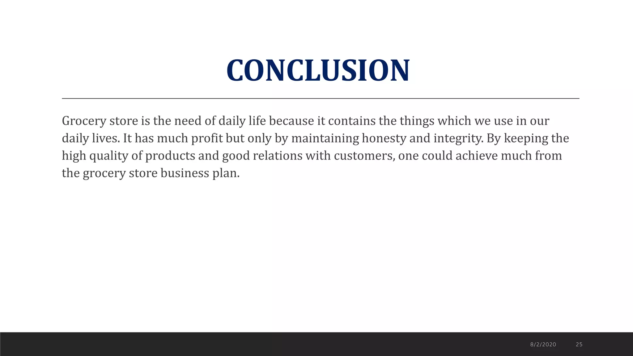 Grocery store business plan | Entrepreneurship Business Idea | Grocery ...