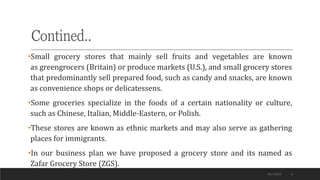 Grocery store business plan | Entrepreneurship Business Idea | Grocery ...