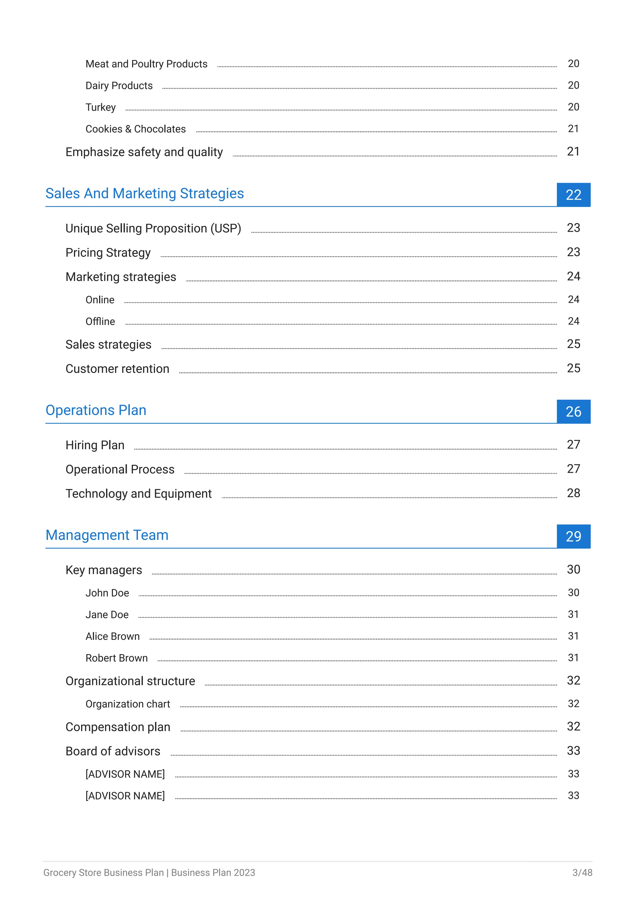 Grocery Store Business Plan Example. pdf | PDF