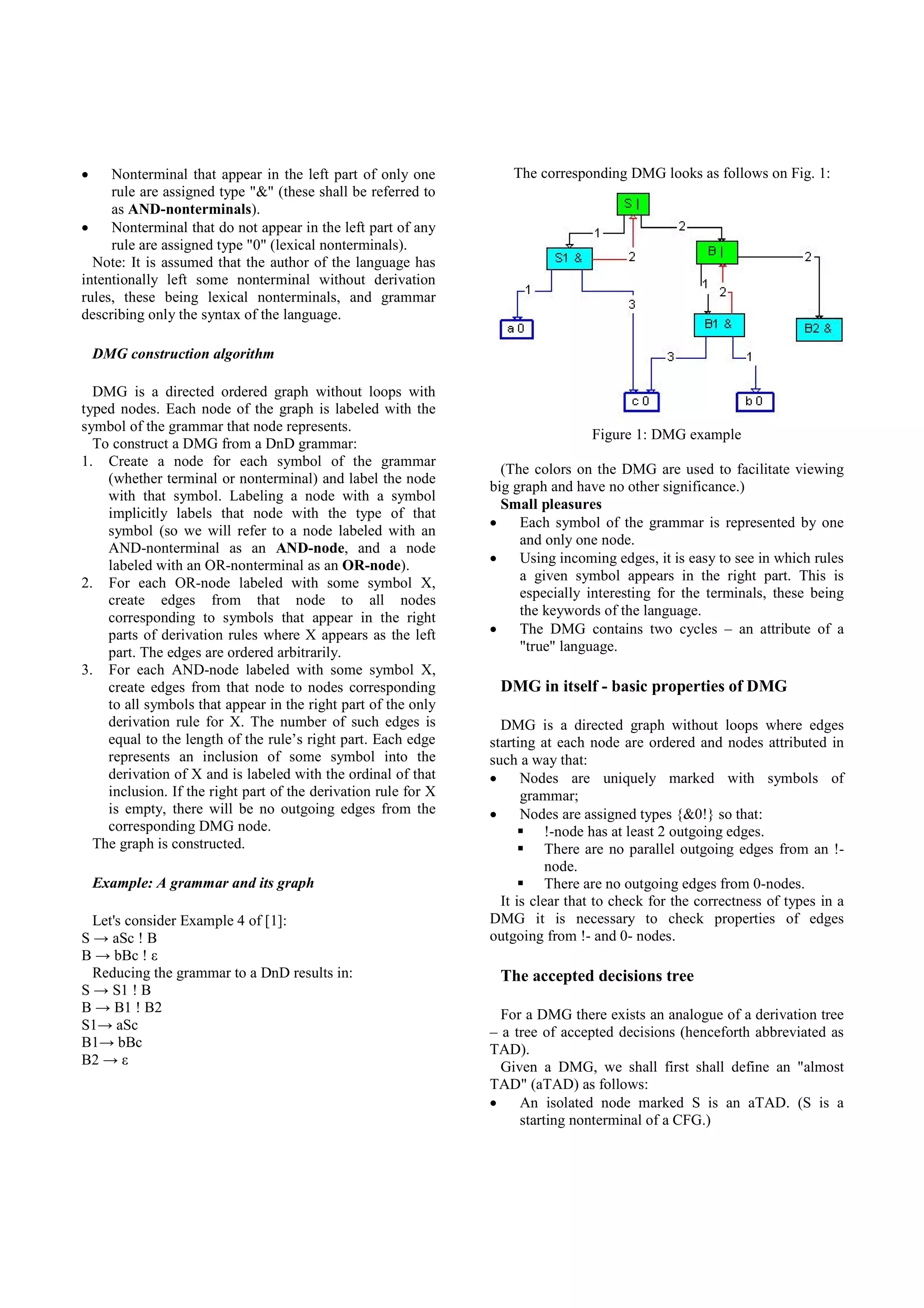 Graph representation of context-free grammar | PDF