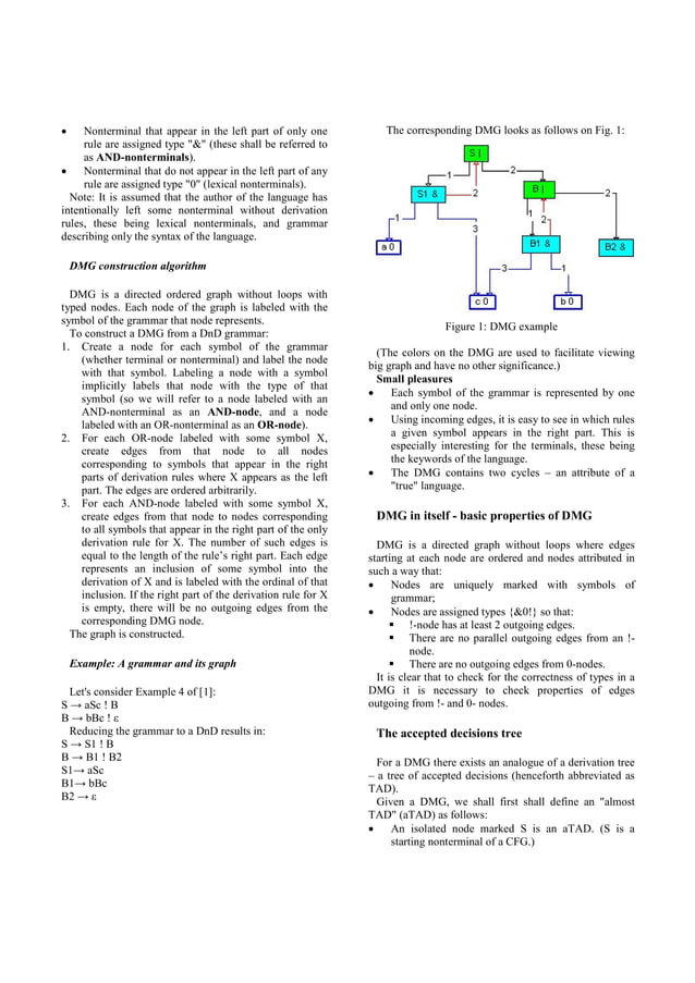 Graph representation of context-free grammar | PDF