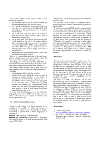 Graph representation of context-free grammar | PDF