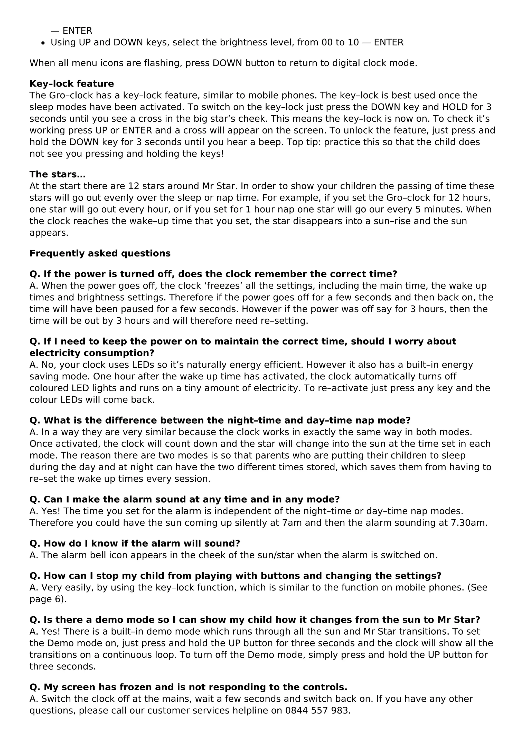 Gro clock instructions | PDF