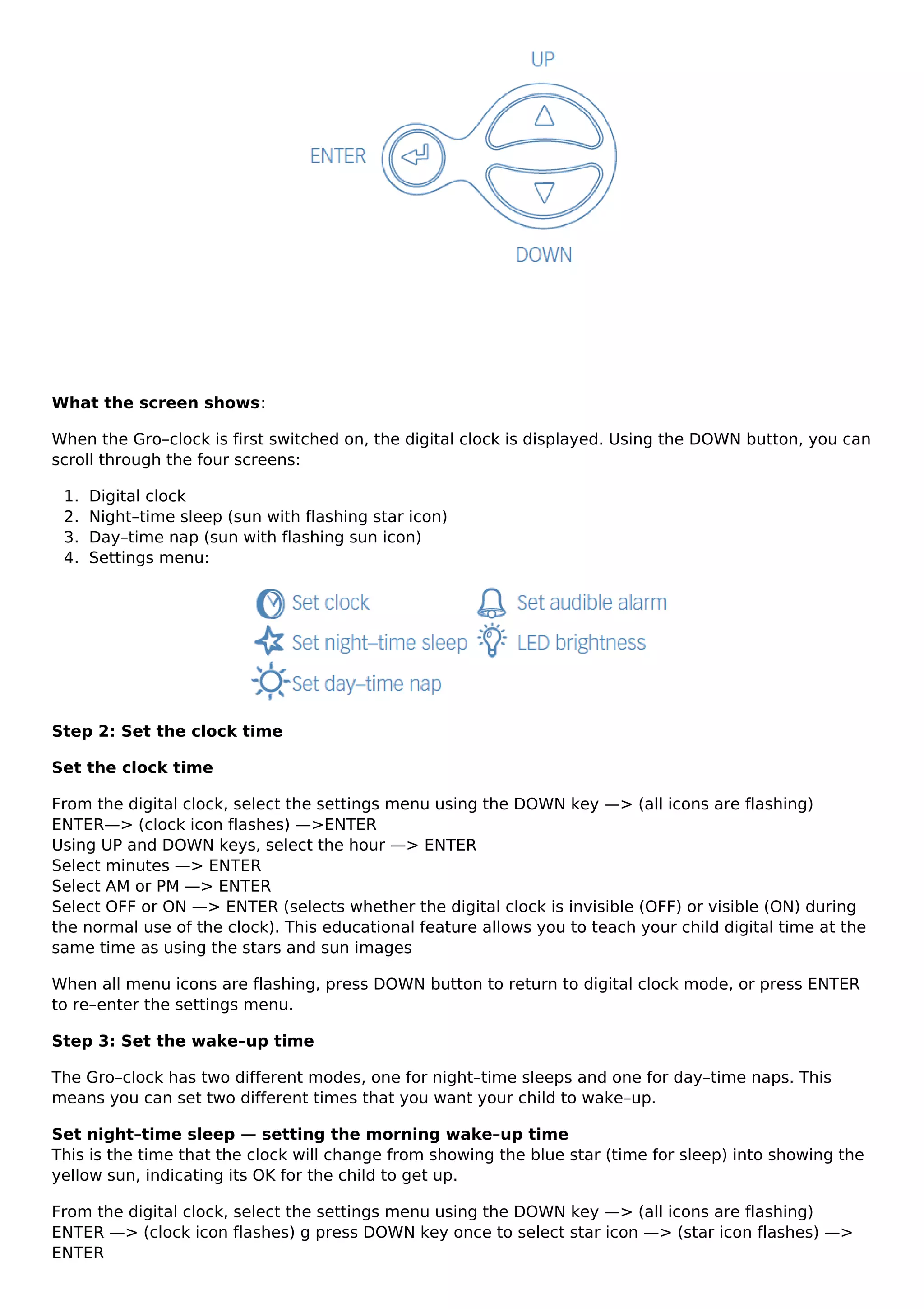 Gro clock instructions | PDF