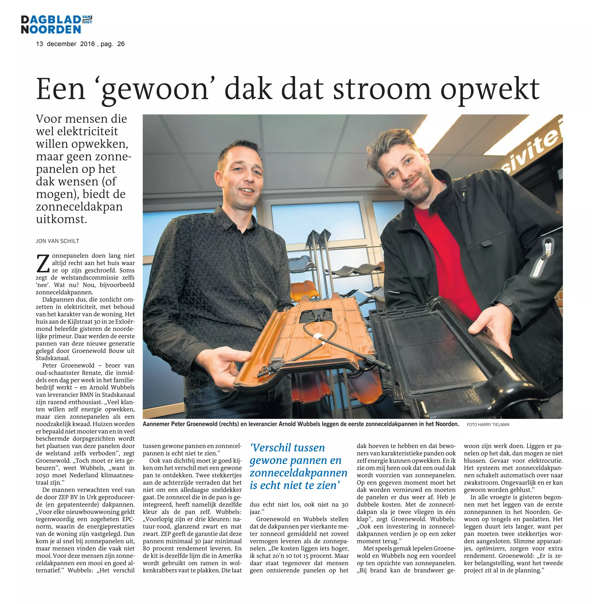 Een "gewoon" dak dat stroom opwekt | PDF