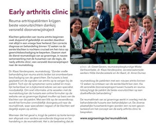 Early arthritis clinic van az groeninge | PDF | Physical Therapy | Wellness