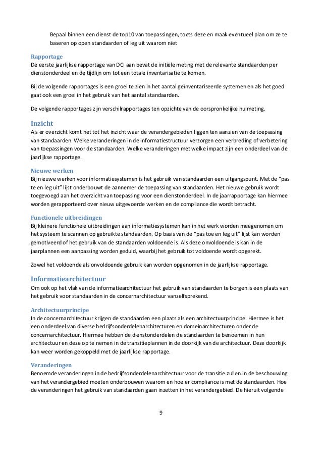 Opdracht 15: Adviesrapport I&M