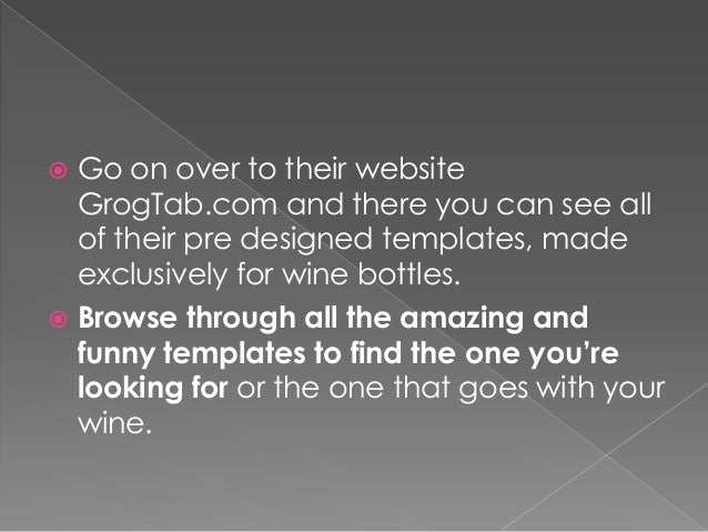 Grog tag label maker