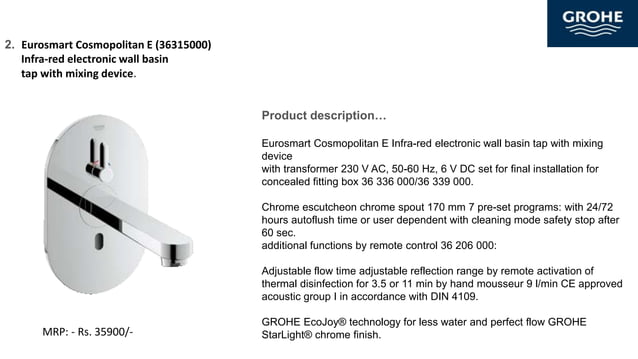 Grohe Sensor Faucet.pptx