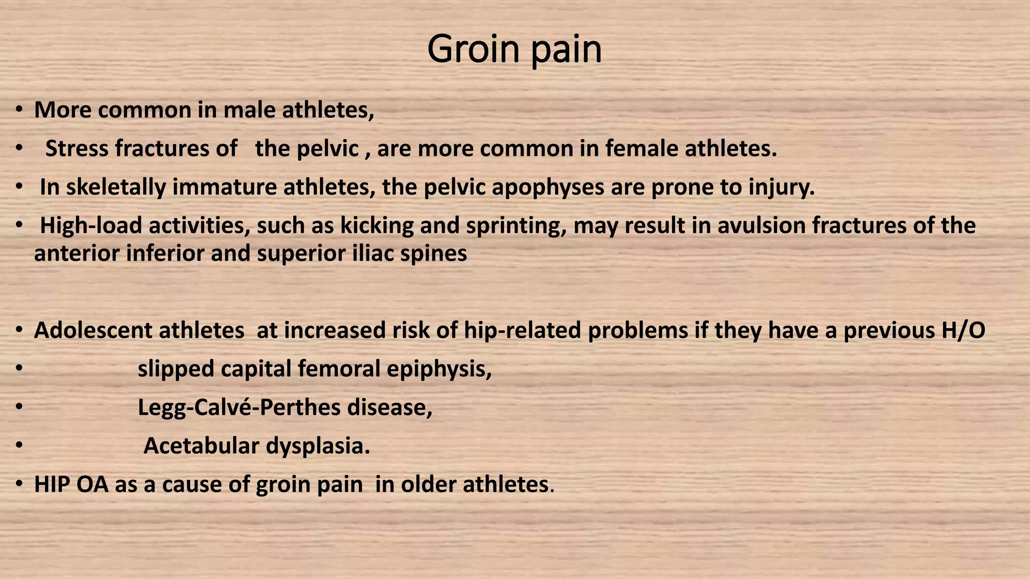 groin injuries in athletes | PPTX