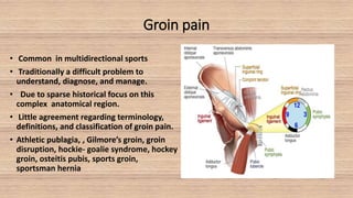 groin injuries in athletes | PPTX