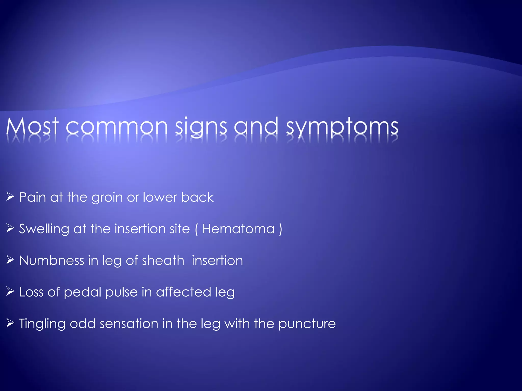 Groin complications and Management 2011 | PPT