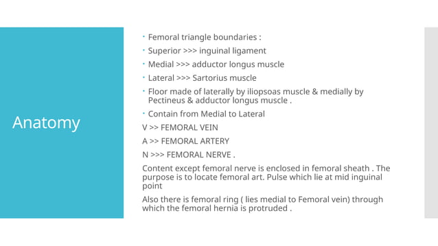 Groin Hernias types history and operations | PPT