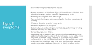 Groin Hernias types history and operations | PPTX