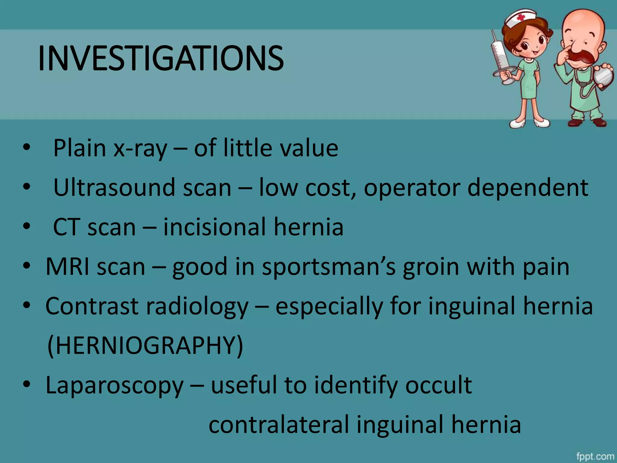 Groin hernias | PPTX