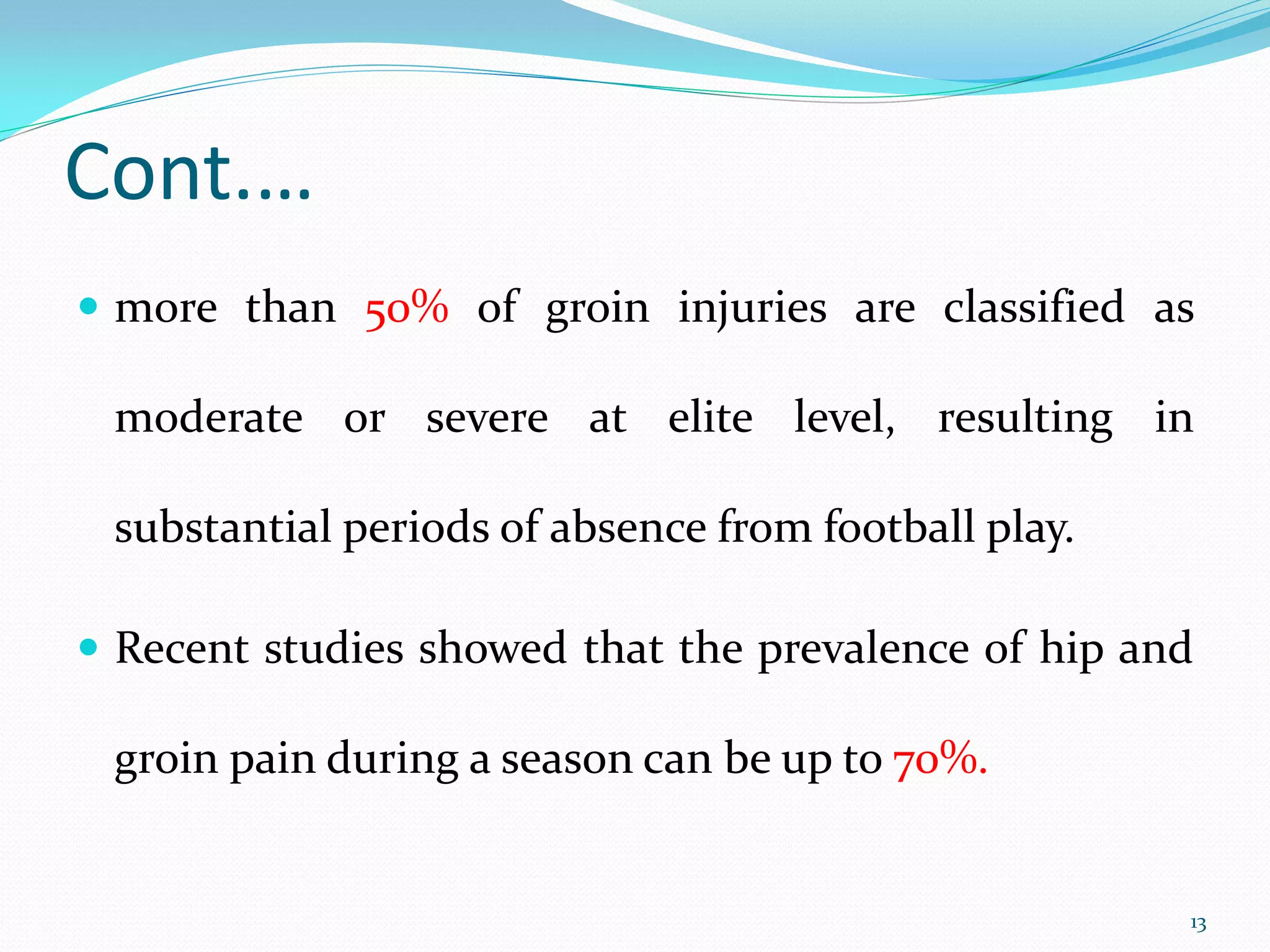 groin injuries.pdf | Death, Injury, or Military Conflict | Sensitive Topics