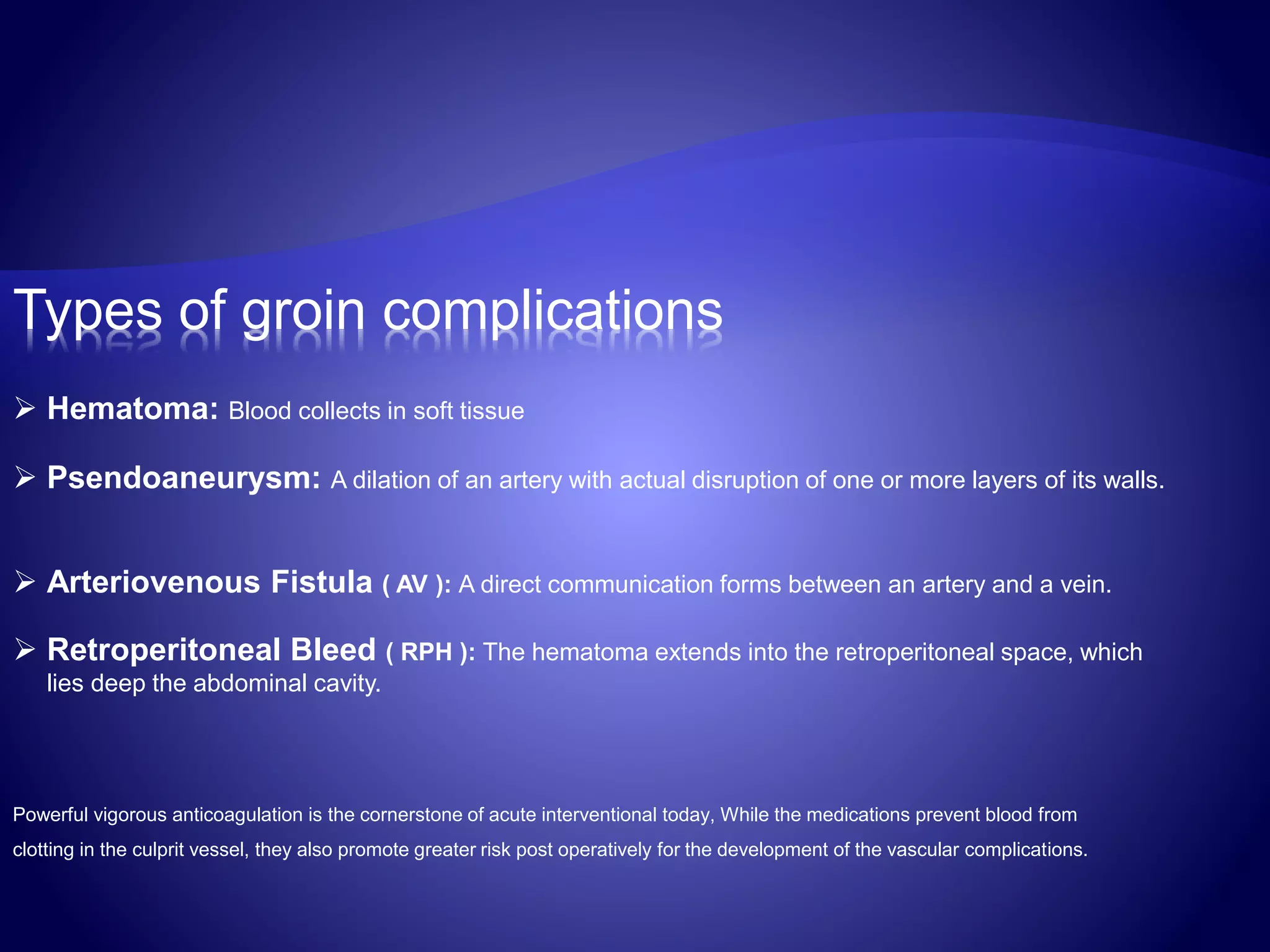 Groin management 2013 | PPTX
