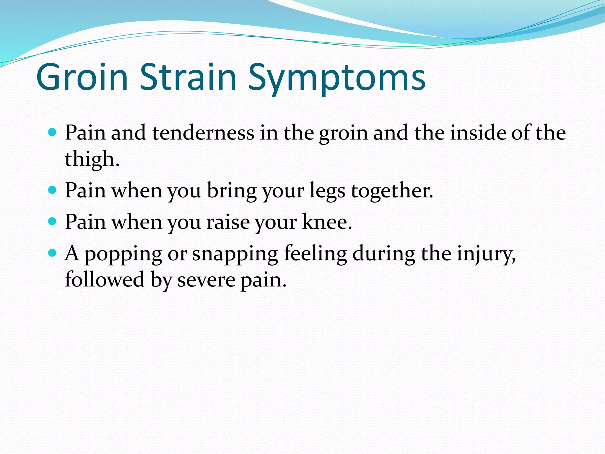 Groin strain | PPTX