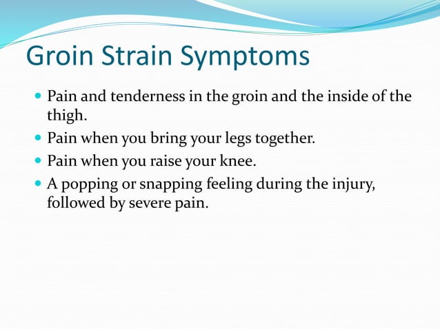 Groin strain | PPTX