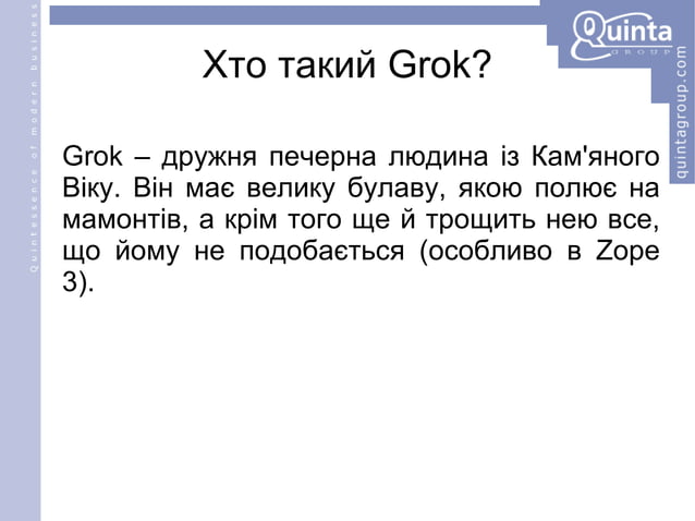 Grok web application framework | ODP