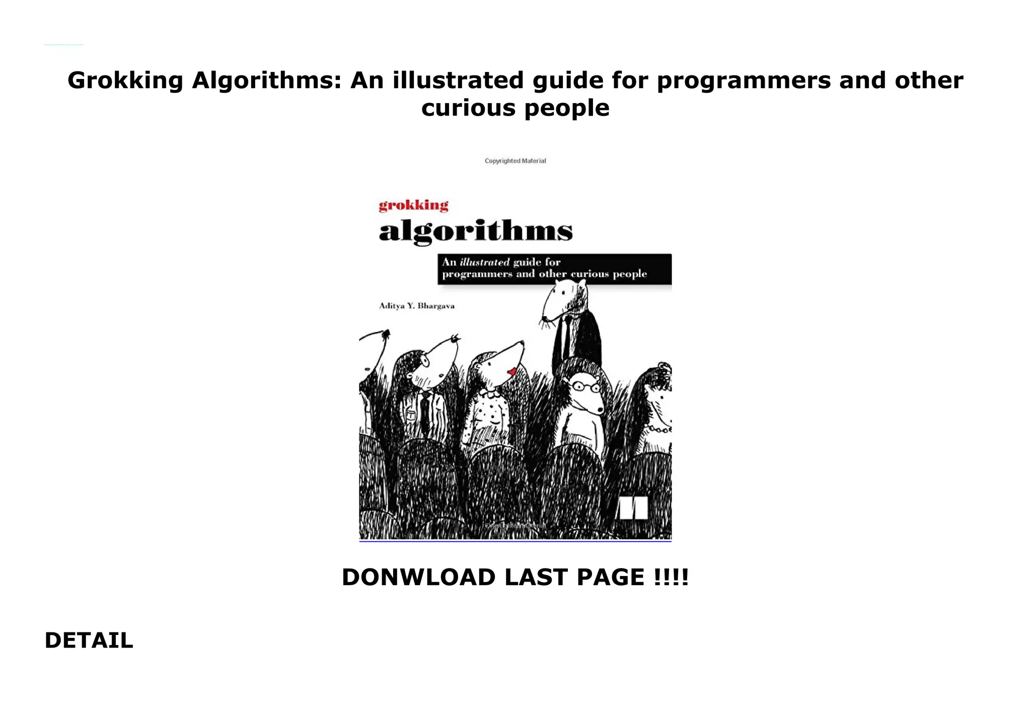 Grokking Algorithms: An illustrated guide for programmers and other ...