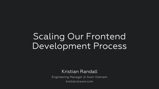 Grokking TechTalk #30: From App to Ecosystem: Lessons Learned at Scale ...