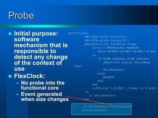 FlexClock, a Plastic Clock Written in Oz with the QTk toolkit | PPTX