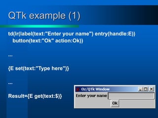 FlexClock, a Plastic Clock Written in Oz with the QTk toolkit | PPTX