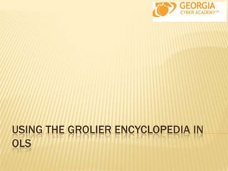 Grolier encyclopedia presentation | PPT