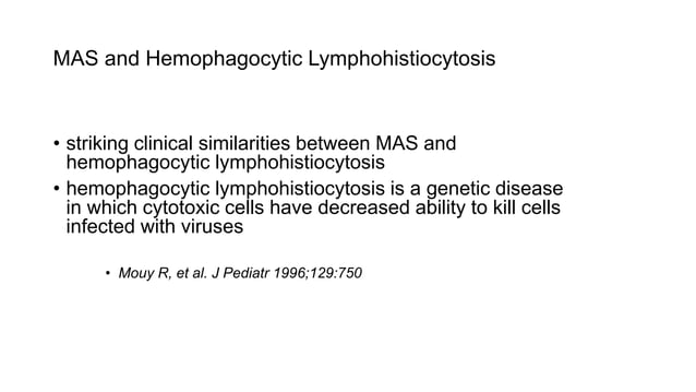 Macrophage Activation Syndrome in SJIA - Alexei Grom | PPTX | Blood ...