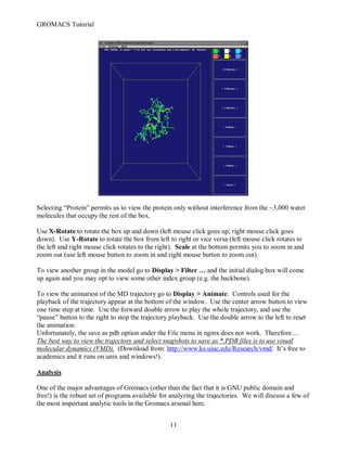 Gromacs Tutorial | PDF