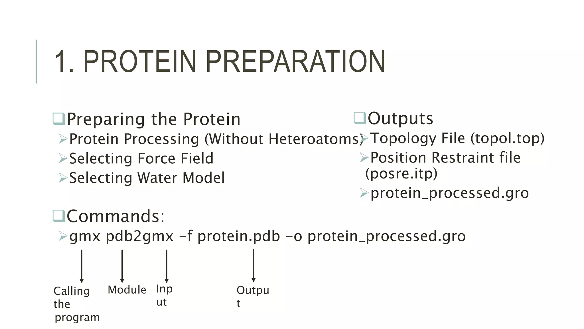 GROMACS Tutorial - Introduction, Procedure & Data Analysis | PPTX