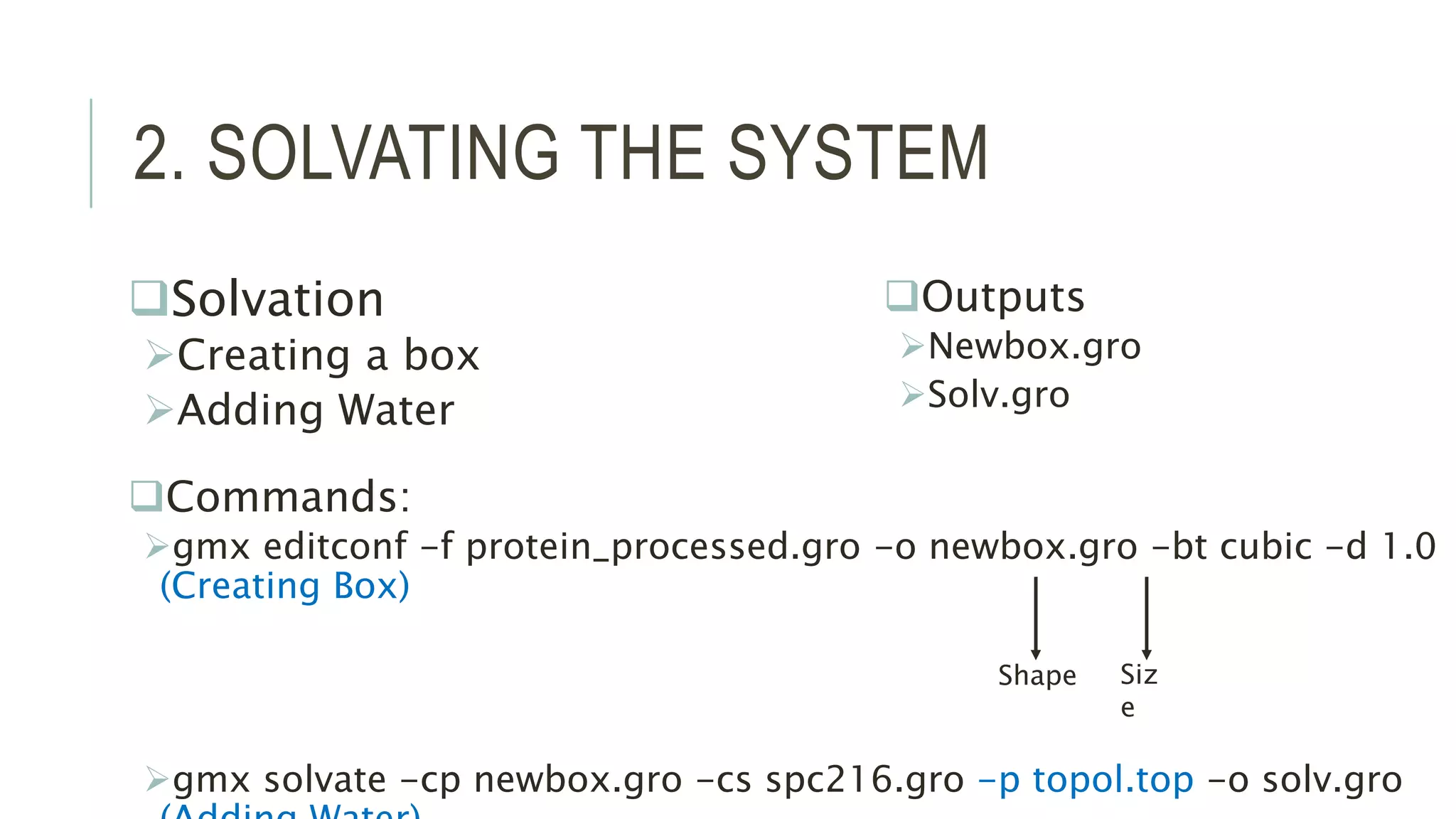 Gromacs Tutorial Introduction Procedure And Data Analysis Ppt